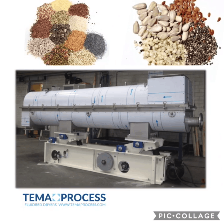 Seed and Kernel steam treatment | Tema Process Fluid Bed Dryers