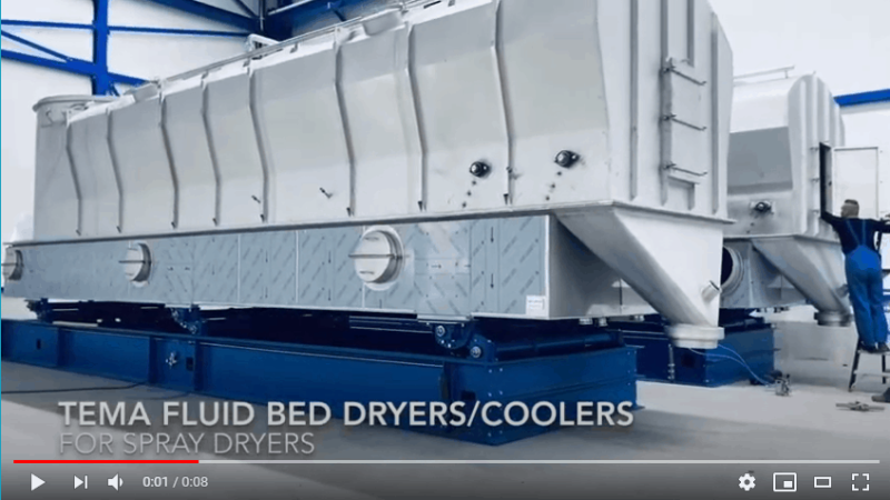 Fluid bed dryers for spray drying [video] | Tema Process