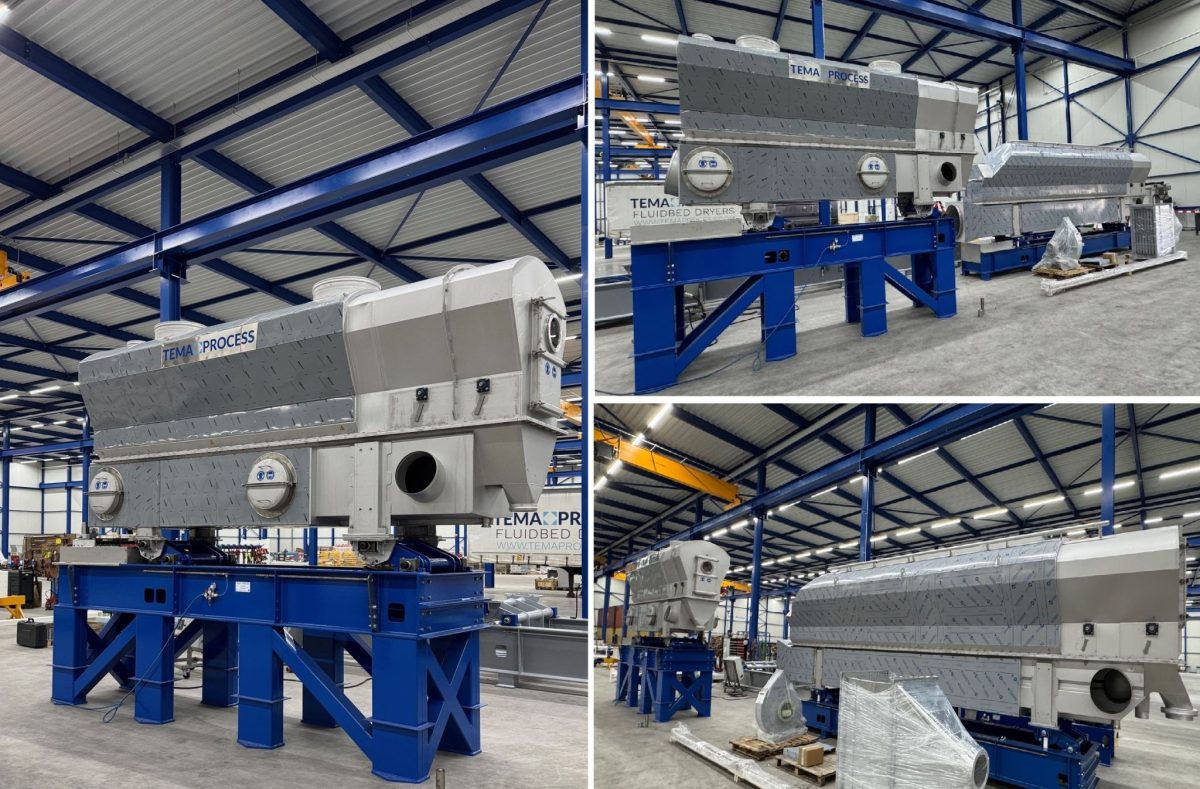 Sodium sulfate Na2SO4 dryer and Bread crumb dryer ready for transport | Tema Process