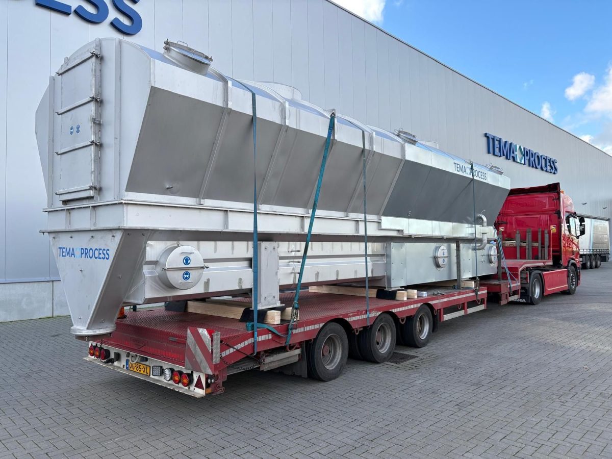 Transport of a Sand dryer with energy recovery | Tema Process