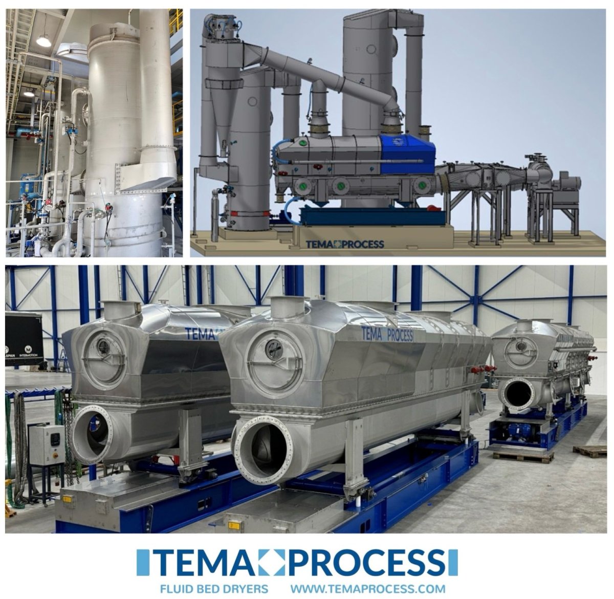 TEMA’s fluid bed dryers for LiOH | Tema Process
